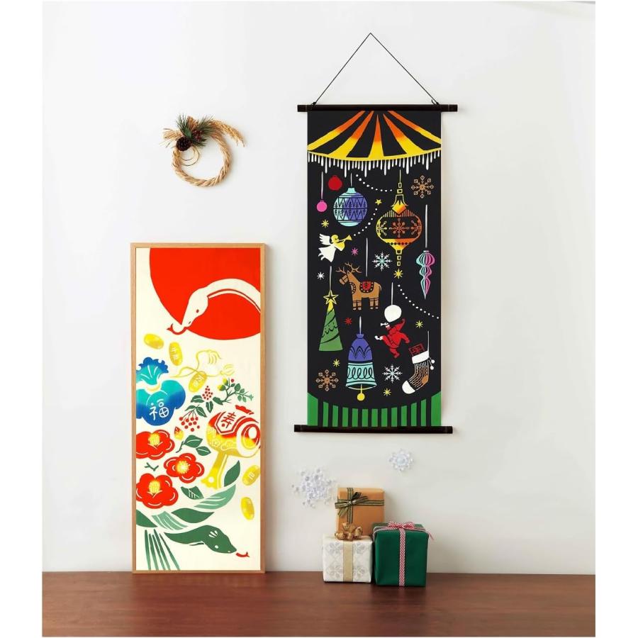 2024年新柄 日本手ぬぐい 和柄 おしゃれ Merry Christmas go round kenema クリスマス 注染 手拭い クリックポスト対応 : delight - 通販 ...