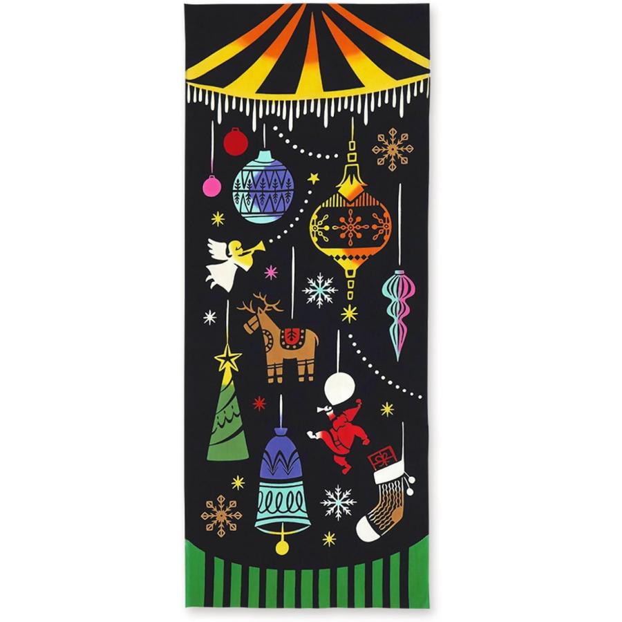 2024年新柄 日本手ぬぐい 和柄 おしゃれ Merry Christmas go round kenema クリスマス 注染 手拭い クリックポスト対応 : delight - 通販 ...