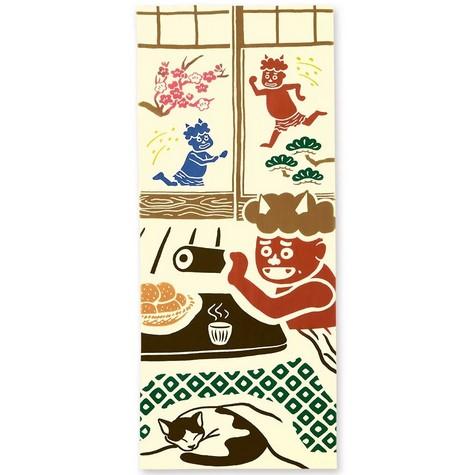 日本手ぬぐい kenema 鬼と恵方巻 節分 注染手ぬぐい おしゃれ 注染 手拭い : delight - 通販 - Yahoo!ショッピング