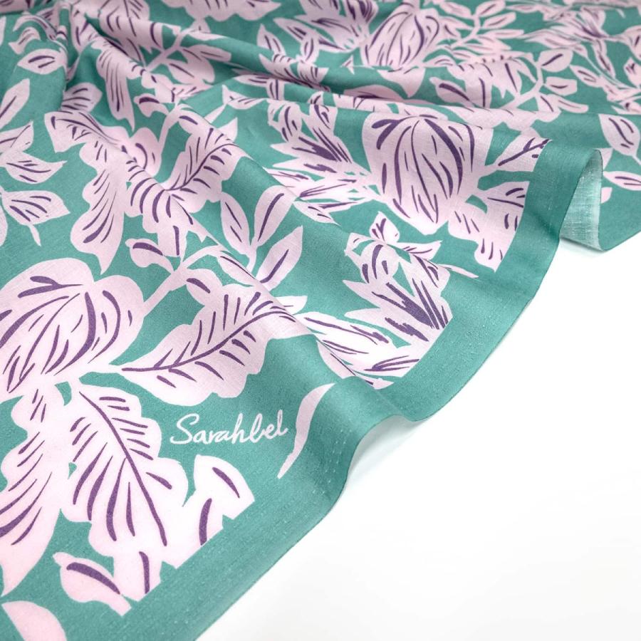 風呂敷 大判 110x110cm 撥水加工 ふろしき サラベル ザ タイムレス Leaves リーブズ ターコイズ Sarahbel the timeless : delight - 通販 ...