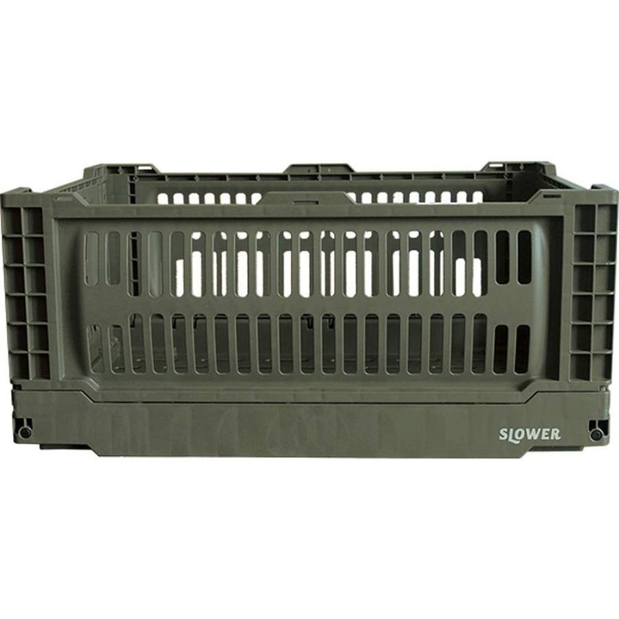 SLOWER スロウワー 折りたたみ コンテナ ボックス FOLDING CONTAINER Bask L 17L アウトドア キャンプ 収納 クリックポスト不可 : delight - 通販 ...