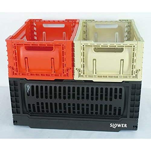 SLOWER スロウワー 折りたたみ コンテナ ボックス FOLDING CONTAINER Bask L 17L アウトドア キャンプ 収納 クリックポスト不可 : delight - 通販 ...