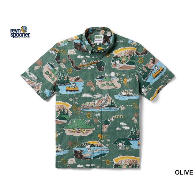 Reynspooner レインスプーナー アロハシャツ スヌーピー ビーグルスカウト BEAGLE SCOUTS 50TH ANNIVERSARY :DARS-6381:デロチ ...