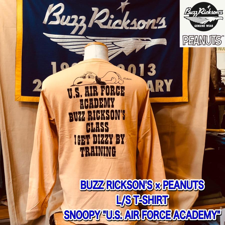 BUZZ RICKSON'S × PEANUTS L/S T-SHIRT SNOOPY "U.S. AIR FORCE ACADEMY" BR69078-159/ORANGE : DELSOL ...