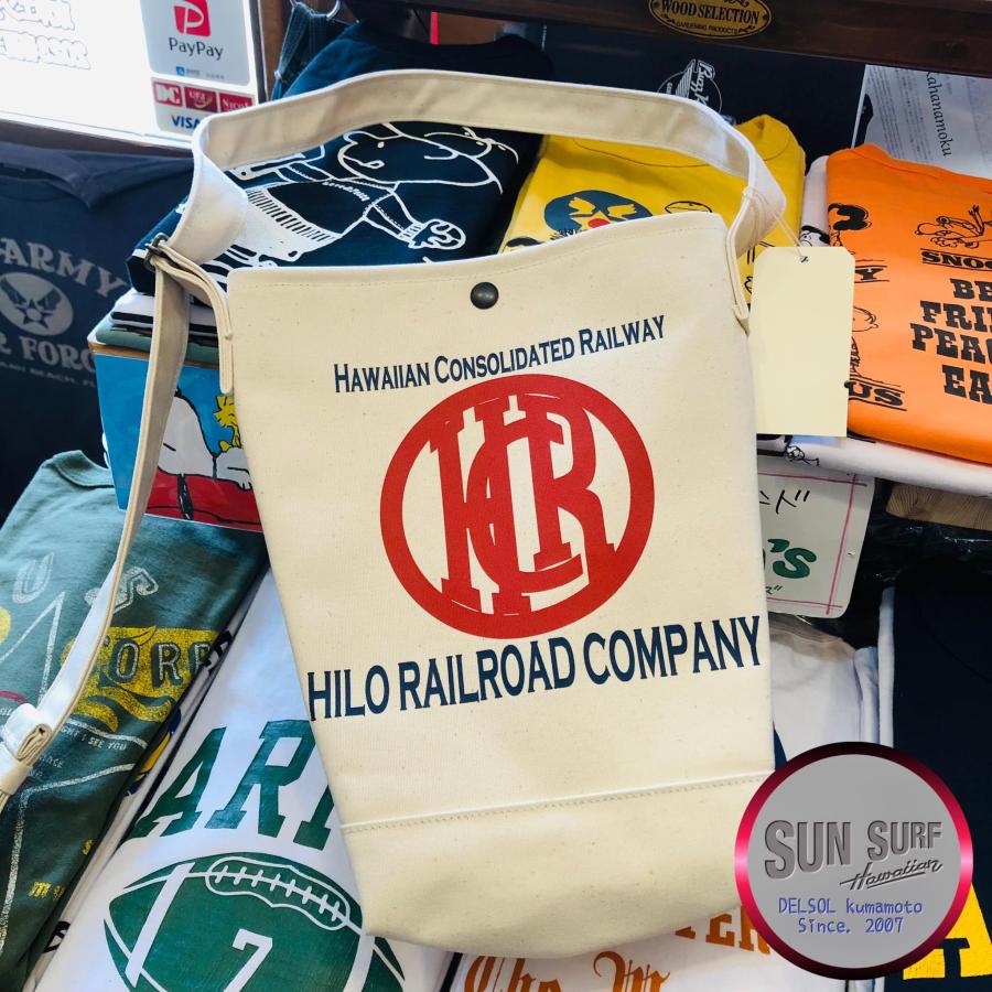 SUN SURF HAWAIIAN WORK TOTE BAG “HILO RAILROAD COMPANY” SS02741-109 ...