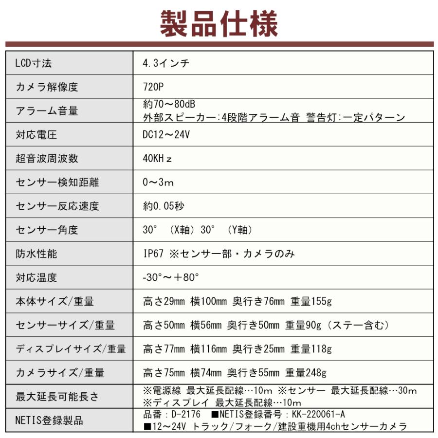 デルタダイレクト D-2177 NETIS取得済み 48V フォークリフト用 4chセンサーカメラ 現場監督 : デルタダイレクト Yahoo!店 - 通販 - Yahoo!ショッピング