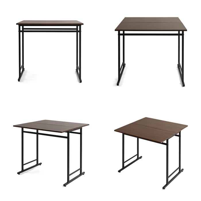 テーブル 食卓 エクステンションテーブル ダイニングテーブル 机 一人暮らし 折りたたみ デスク スライド式天板 : DELUCE - 通販 - Yahoo!ショッピング