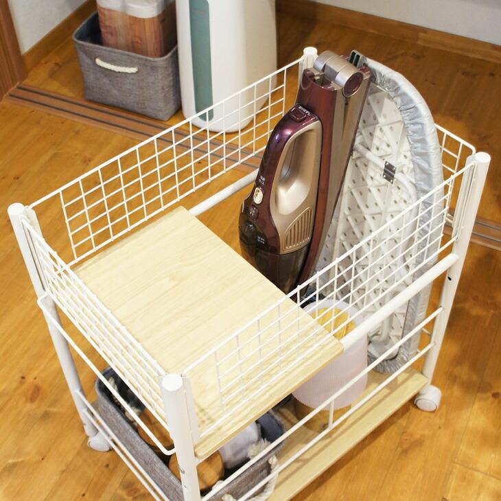 押し入れラック 収納 幅38cm 押し入れワゴン キャスター付き 季節家電 サイドワゴン :fc-0046:DELUCE - 通販 - Yahoo!ショッピング