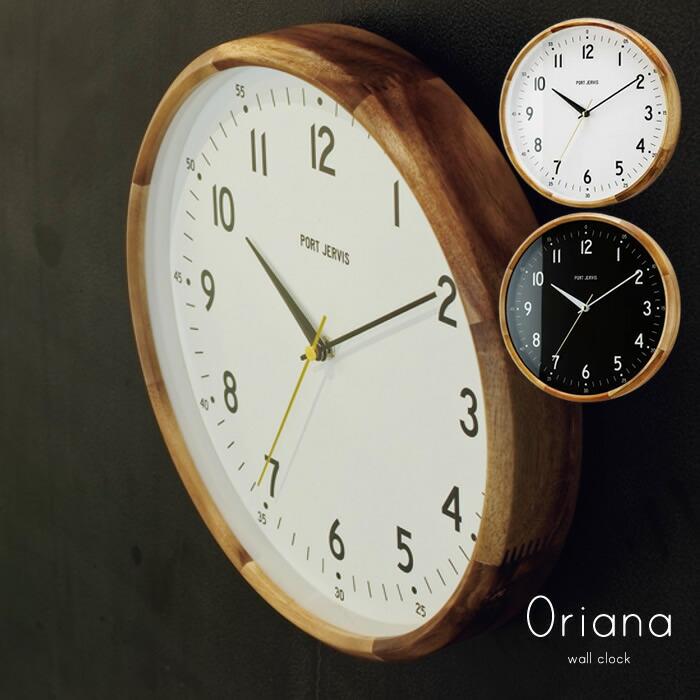 INTERFORM 壁掛け時計 電波 おしゃれ モダン ウォールクロック 壁掛け 時計 german ジェルマン ナチュラル ウッドフレーム ブラック 黒 木製 木 : DELUCE - 通販 ...