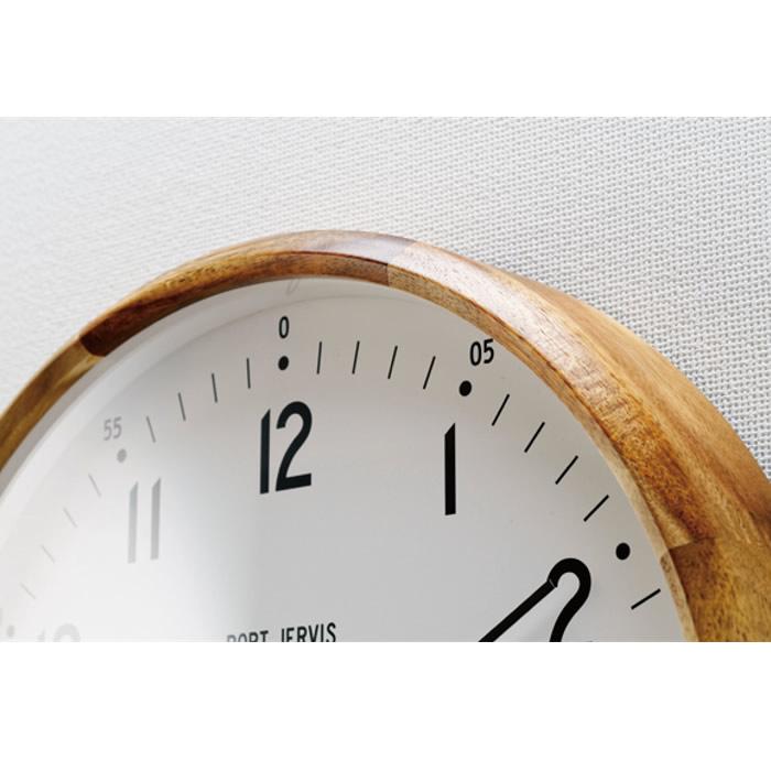 INTERFORM 壁掛け時計 電波 おしゃれ モダン ウォールクロック 壁掛け 時計 german ジェルマン ナチュラル ウッドフレーム ブラック 黒 木製 木 : DELUCE - 通販 ...