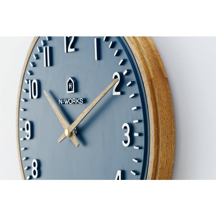 INTERFORM 壁掛け時計 おしゃれ モダン ウォールクロック 壁掛け 時計 ナチュラル ブラウン ブルー ネイビー 青 木製 木 30cm : DELUCE - 通販 - Yahoo ...