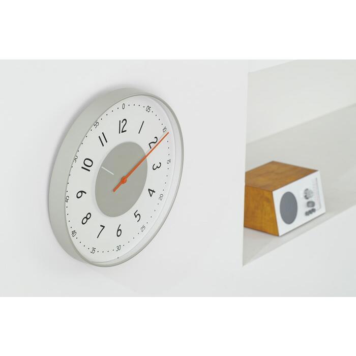 INTERFORM 壁掛け時計 おしゃれ モダン ウォールクロック 壁掛け 時計 marze メルツ 29cm cl-4091 グレー 北欧 インテリア 静か 静音 シンプル レトロ ...