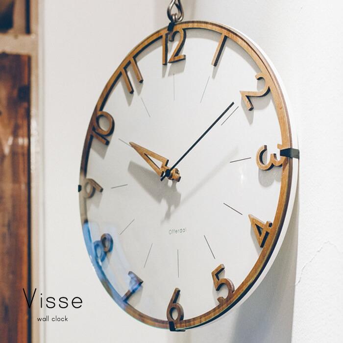 INTERFORM 壁掛け時計 電波 おしゃれ モダン ウォールクロック visse フィッセ ナチュラル ウッドフレーム 木製 木 30cm 北欧 : DELUCE - 通販 - Yahoo ...