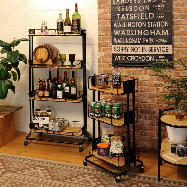 キッチンワゴン ランドリーワゴン 幅35cm キャスター付き カゴ バスケット 木製底板 かわいい おしゃれ スチール 隙間収納 : DELUCE - 通販 - Yahoo!ショッピング