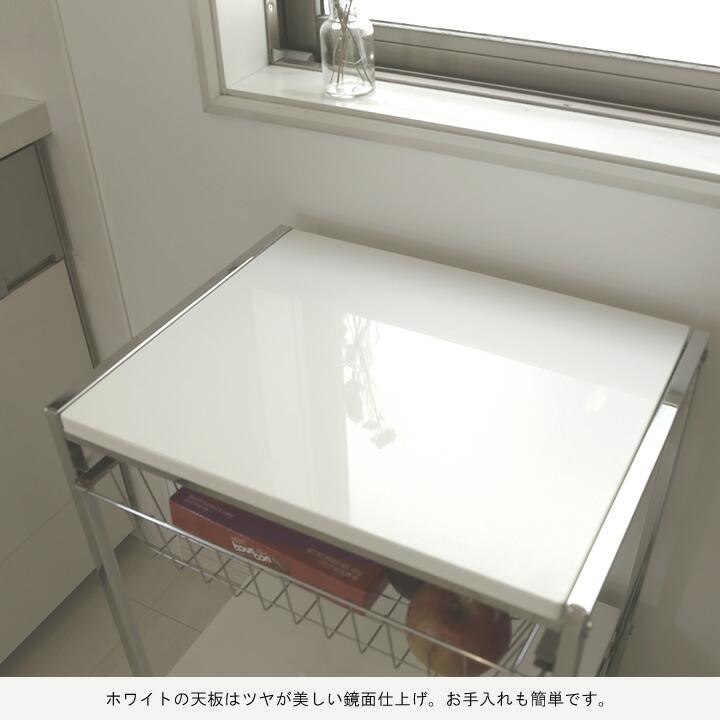 キッチンワゴン シンプル モダン スタイリッシュ スチール ツヤ 鏡面 引出し メッシュ ブラウン ウォールナット : DELUCE - 通販 - Yahoo!ショッピング