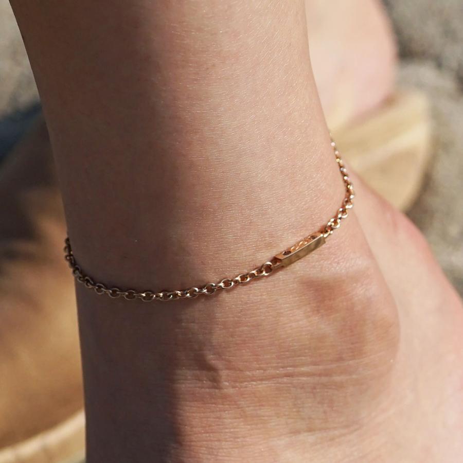 チェーン アンクレット つけっぱなしok インフィニティ 2ストーン 誕生石 レディース メンズ 名入れ 刻印 Infinity 単品販売 TWWA Alavel : DELUXE ...