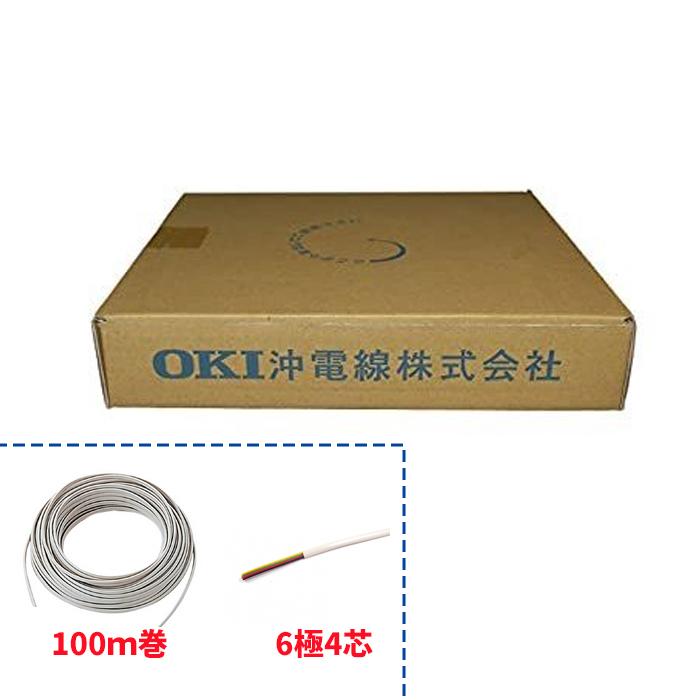 モジュラーケーブル 6極4芯 （白） 100M 沖電線 FTC4 ｜FTC04 (mulc) :FTC04:火災報知・音響・測定機器の電池屋 - 通販 - Yahoo!ショッピング