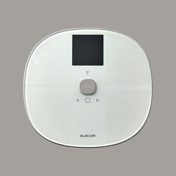 体重計 スマホ連動 安い デジタル 体脂肪率 体組成計 BMI 前回差 内臓脂肪レベル 基礎代謝 骨格筋量 骨量 Wifi 接続対応 ELECOM ホワイト HCS-WFS03WH｜R ...