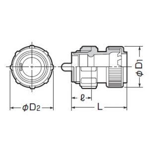 未来工業 コネクタ PF管Φ28用 ワンタッチ型 黒 FPK-28YK : 0940000013832 : 電材堂ヤフー店 - 通販 - Yahoo!ショッピング