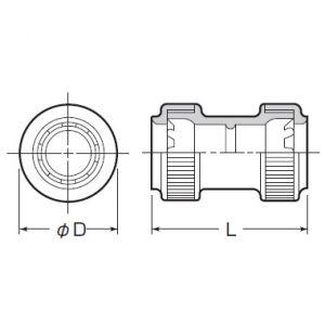 未来工業 カップリング PF管22mm用 ワンタッチ型 黒 FPC-22YK : 電材堂ヤフー店 - 通販 - Yahoo!ショッピング