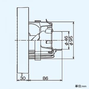 日本キヤリア(東芝) パイプ用ファン サイレントクリーンファン 風量形 格子 トイレ・洗面所・居間用 SL端子付 接続ダクトφ100mm VFP-8MS : 電材堂ヤフー店 - 通販 ...