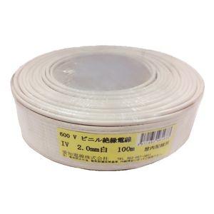 愛知電線 アース線 2.0mm 100m 白 IV2.0M-W100 : 電材堂ヤフー店 - 通販 - Yahoo!ショッピング