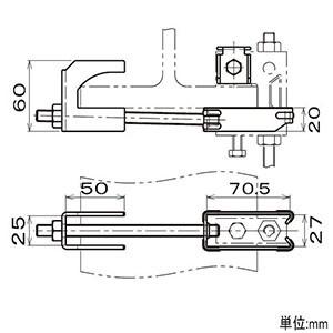 ネグロス電工 HB1U吊り金具用横揺れ補強金具 H形鋼用 全ねじ415mm フランジ幅350〜400mm フランジ厚15〜24mm HBURGH3540F : 電材堂ヤフー店 - 通販 ...