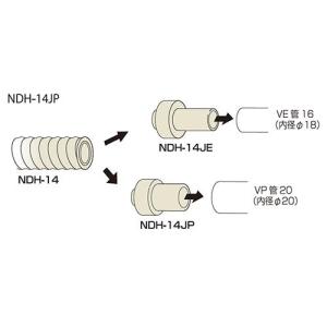 ユーシー産業 VE管用ジョイント φ18 ルームエアコン用 100個入 NDH-14JP_set :4904174002845-100:電材堂 ...