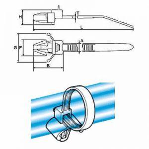 ヘラマンタイトン インシュロック ガルバロック 耐候・耐熱・耐薬品グレード 黒 プッシュマウント形状 100本入り GLRT50RSF : 電材堂ヤフー店 - 通販 - Yahoo!ショッピング
