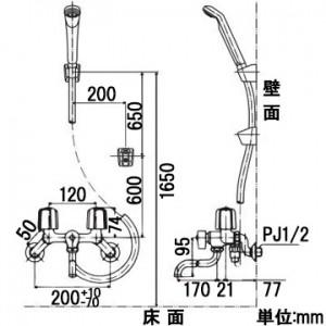 KVK 2ハンドルシャワー 寒冷地用 固定こま仕様 KF30N2WZ :4952490044001:電材堂ヤフー店 - 通販 - Yahoo!ショッピング