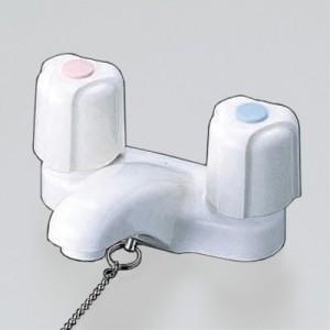 KVK 洗面用2ハンドル混合栓 ポップアップ式 固定こま仕様 寒冷地用 ポップアップ別売 KM66HPZ : 電材堂ヤフー店 - 通販 - Yahoo!ショッピング