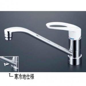 KVK 流し台用シングルレバー式混合栓 上施工タイプ 寒冷地用 逆止弁なし 泡沫吐水 樹脂製ハンドル KM5011Jスタンダードシリーズ KM5011ZJ :4952490217368:電材堂 ...