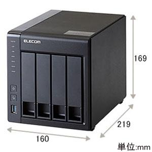 ELECOM Linux搭載NAS デスクトップ型 4ベイタイプ 8TBモデル NSB-7A8T4BL : 4953103322110 : 電材堂ヤフー店 - 通販 - Yahoo!ショッピング