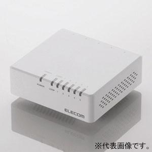 ELECOM スイッチングハブ 100BASE-TX対応 プラスチック筐体 電源外付けタイプ 5ポート エコ省電力タイプ ループ検知機能搭載 ...
