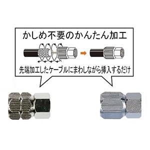 日本アンテナ かんたんF型コネクター 5C-FB用 10個入 F510S : 電材堂ヤフー店 - 通販 - Yahoo!ショッピング