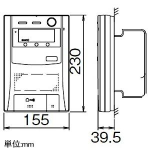 アイホン 共同住宅用住宅情報盤 セキュリティ親機 共同住宅用自動火災報知設備対応 露出型 JIS2個用 VHK-3KAT : 電材堂ヤフー店 - 通販 - Yahoo!ショッピング