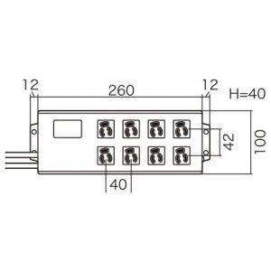 SANWA SUPPLY サンワサプライ 抜け止めタップ 3P・8個口 BOX型 一括集中スイッチ・マグネット付 電源コード長:2m TAP-3803N : 電材堂ヤフー店 - 通販 ...