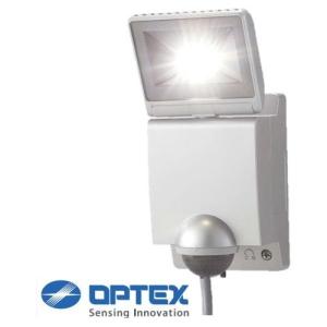 OPTEX LEDセンサーライト ON/OFFタイプ シルバー 1灯型 昼光色 5700K 750lm 防水IP45 LA-13(S ...