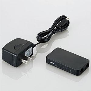 ELECOM 超小型スイッチングハブ 100BASE-TX対応 プラスチック筐体 電源外付けタイプ 3ポート エコ省電力タイプ ブラック LAN-SW03PSBE : 電材堂ヤフー店 - 通販 ...