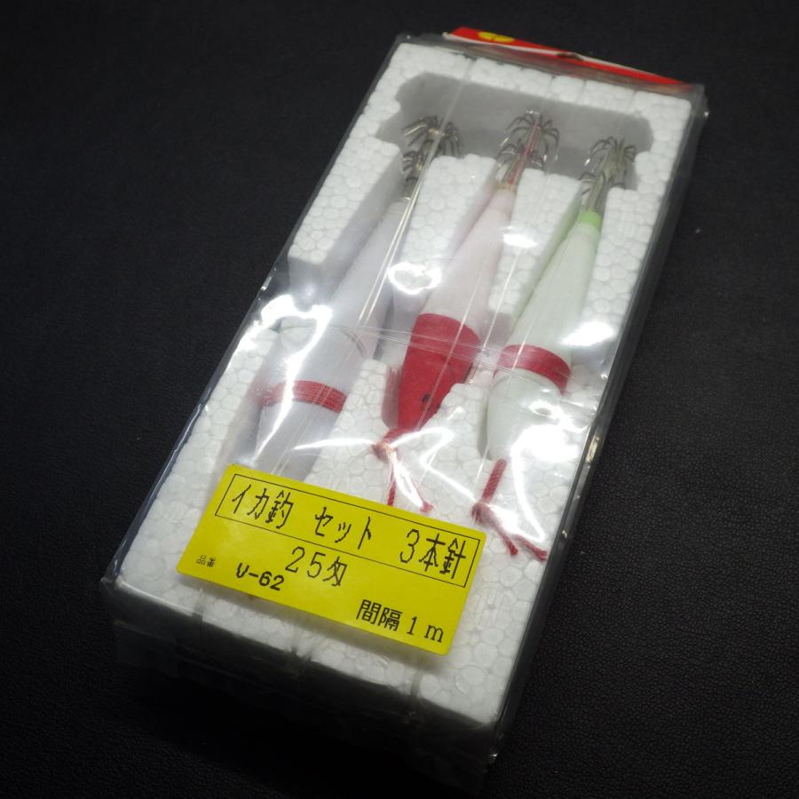 ハリミツ Harimitsu イカ釣 セット 3本針 25匁(25号) 間隔1m ※未使用在庫品(16u0206)※クリックポスト : 釣遊空間 - 通販 - Yahoo!ショッピング