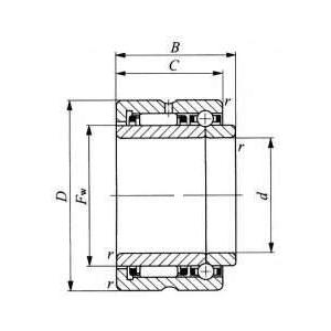 IKO 日本トムソン NATB5908 アンギュラ形ボールベアリング付ニードルベアリング : 伝動機ドットコム ヤフー店 - 通販 - Yahoo!ショッピング