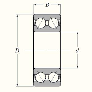 NTN ベアリング 5207S 複列アンギュラ玉軸受 : 伝動機ドットコム ヤフー店 - 通販 - Yahoo!ショッピング