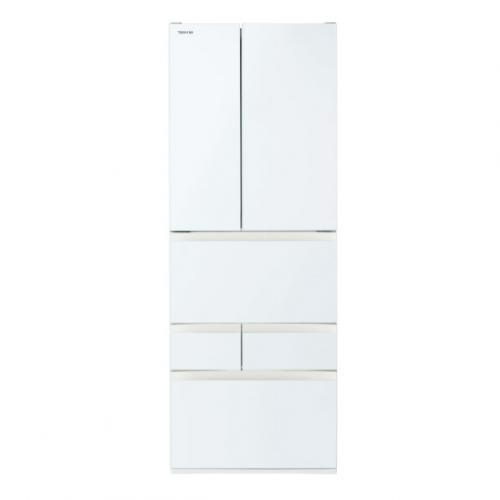 vegeta 東芝 TOSHIBA 冷蔵庫 6ドア 551L フレンチドア VEGETA グランホワイト GR-W550FH-EW (大型配送対象商品)〈GRW550FH-EW〉 : デンキチ ...