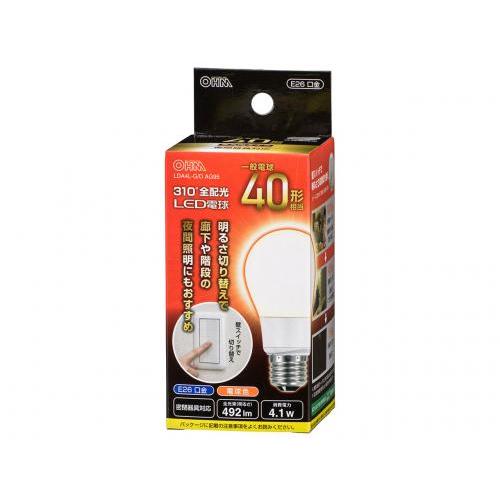 OHM オーム電機 LED電球 E26 40形 電球色 LDA4L-G/D-AG95〈LDA4LGDAG95〉 : デンキチWeb Yahoo!店 - 通販 - Yahoo!ショッピング