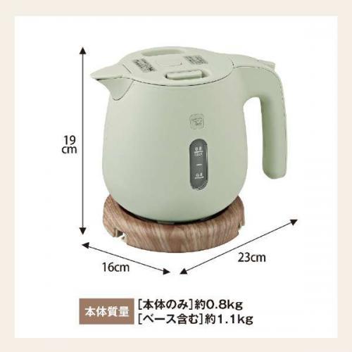 象印 ZOJIRUSHI 電気ケトル 0.8L・1300W ダスティグリーン CK-SA08-GZ〈CKSA08-GZ〉 : 4974305226976 : デンキチWeb Yahoo!店 ...