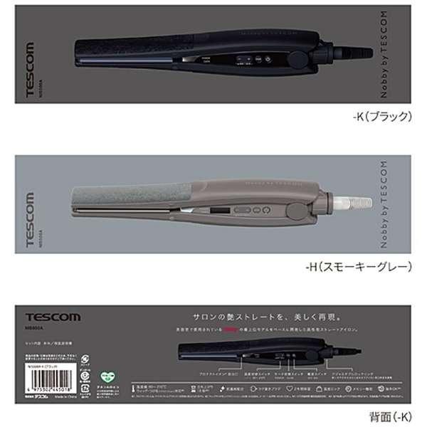 Nobby by TESCOM ノビーバイテスコム プロフェッショナル プロテクトイオン ストレートアイロン ブラックNIS500A-K ...