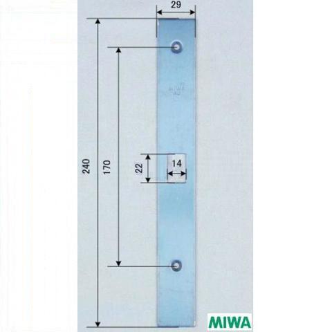 美和ロック AU 26mmフロント板 29mmフロント板 MIWA電気錠 AU用 : 電気錠卸 - 通販 - Yahoo!ショッピング