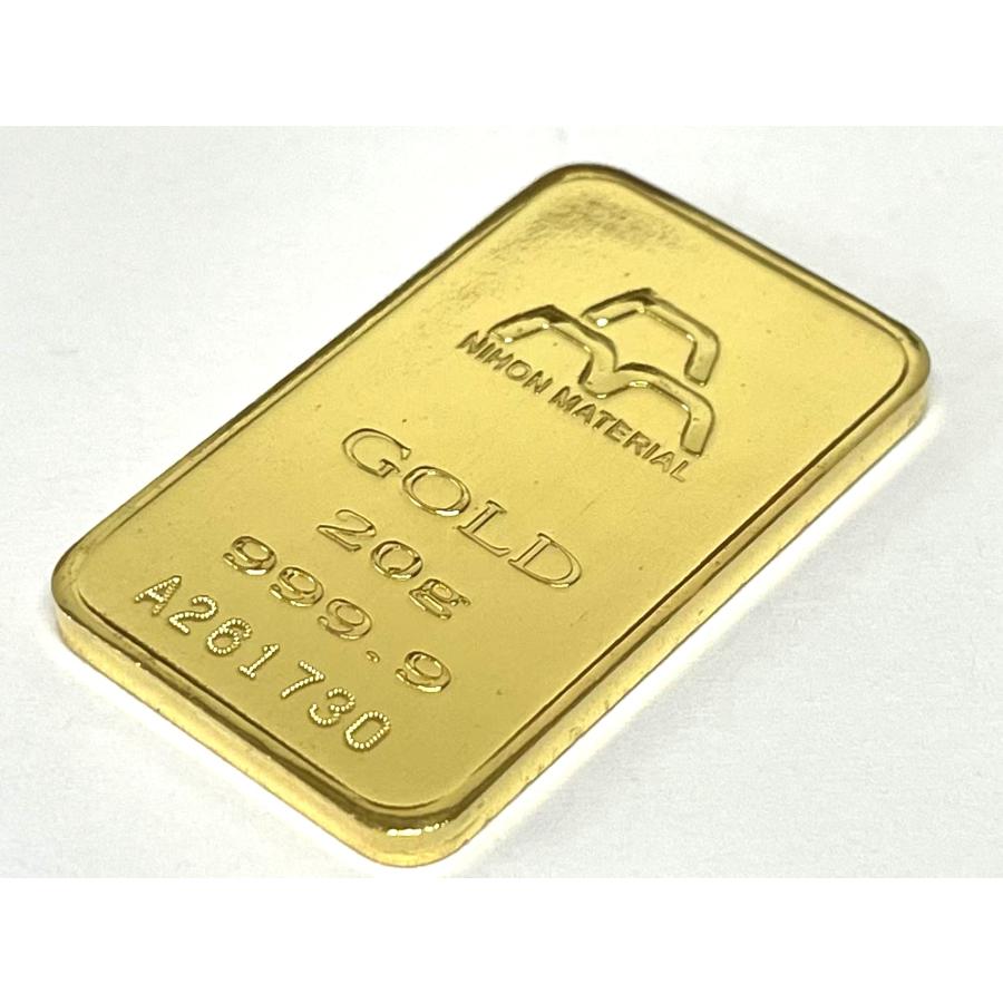 純金 インゴット 24金 Au 20g ゴールド バー 日本マテリアル 新品 K24 金 延べ棒 金塊 金の延べ棒 公式国際ブランド : 電貴族 - 通販 - Yahoo!ショッピング