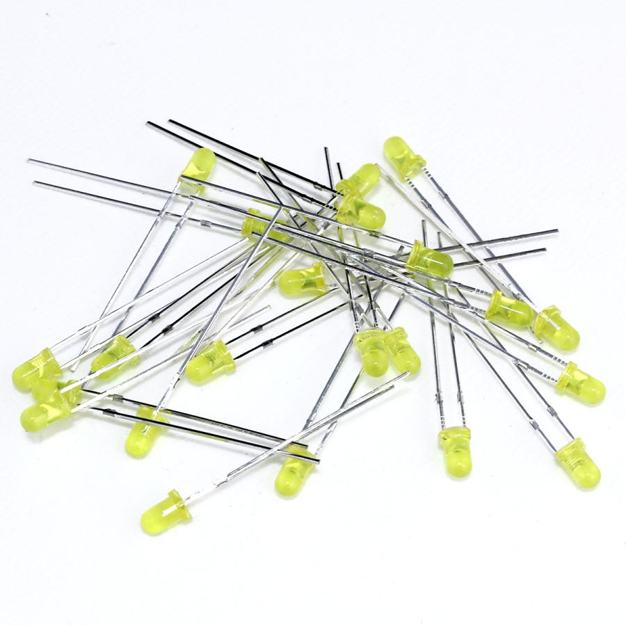 LED 3mm 砲弾型 黄色 カラーレンズ 600〜800mcd 50個入り : 電光ストア - 通販 - Yahoo!ショッピング