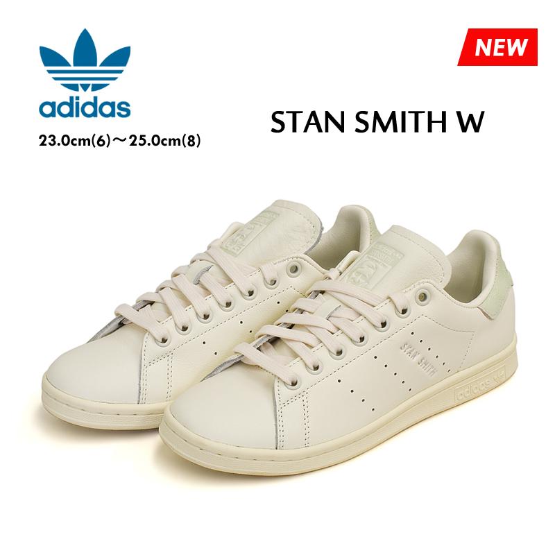 アディダス スタンスミス W レディース スニーカー コアホワイト/リネングリーン/シルバーメタリック adidas STAN SMITH W ...